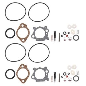 2 pcs 498260 carburetor overhaul kit gasket set for rebuild kit 398183 490937 492495 493762 498261 t490937 lawn mower