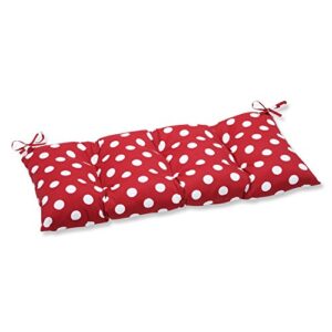 pillow perfect indoor/outdoor polka dot red swing/bench cushion