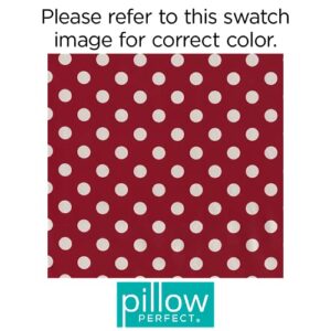 Pillow Perfect Indoor/Outdoor Polka Dot Red Swing/Bench Cushion