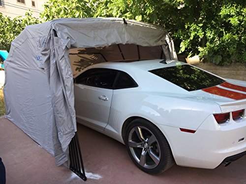 Ikuby Medium Carport, Car Shelter, Car Canopy, Car Garage, Car shed, Car House, Car Park, Foldable, Retractable, Lockable, Durable Shelter