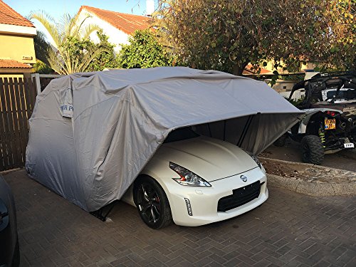 Ikuby Medium Carport, Car Shelter, Car Canopy, Car Garage, Car shed, Car House, Car Park, Foldable, Retractable, Lockable, Durable Shelter