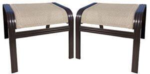 sunny furnishings samo sling outdoor ottoman set of 2