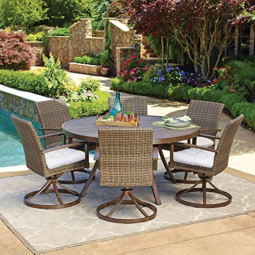 RACE LEAF Chair Cushions 19" x 19" Patio Chair Seat Pads, Set of 2 Thick Fill Tufted Square Patio Cushions, Water-Resistant Chair Seat Cushion with Ties for Non-Slip Support, Beige