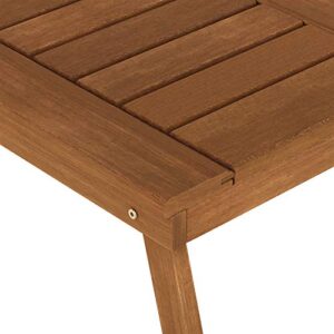 Furinno Tioman Outdoor Hardwood Coffee Folding Table, Natural