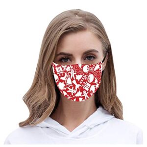 PENATE Red -Merry-Christmas Adult Women and Men Washable Cotton Facemasks Mouth C-Over-Ship from U.S.