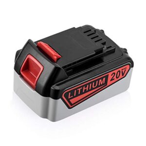 powerextra 20v 6.0ah replacement battery for black and decker 20v cordless power tool 20 volt max lithium ion battery lbxr20 lb20 lbx20 lbxr2020-ope lbxr20b-2 lb2x4020