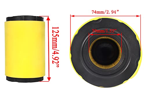 YTH22V46 Air Filter Oil Filter Tune Up Kit for Husqvarna YTH22V46 YTH24V48 YTH24V54 YTA24V48 YTA22V46 Poulan Pro PP20VA46 PB185A42 46’’ 48’’ Mower w/ 17.5hp 19.5hp 20hp 21hp B&S Engine