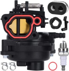 jtron 799584 carburetor compatible with bs lawnmower lawn mower vertical engine 550ex 725exi 625ex 675ex 140cc 09p702, troy bilt tb110 tb200