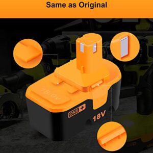 Moticett 3.6Ah Ni-Mh Replacement Battery Compatible with Ryobi 18V Battery P100 Compatible with Ryobi 18 Volt Battery ABP1801 ABP1803 BPP1820 130224007 130224028 130255004 Cordless Power Tools