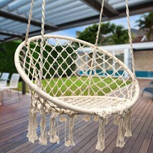 WYKDD Hammock Chair Macrame Swing