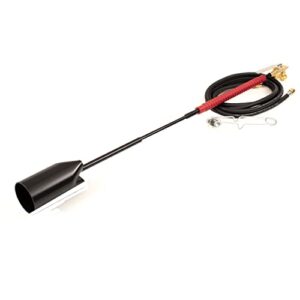 lincoln electric inferno weed burner propane torch kit w/ 10” lp gas hose and flint striker, 500,000 btu high output, heavy duty for road repair, roof, brush, ice snow melter, kh825-03