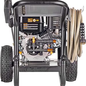 Simpson Cleaning MS61085 MegaShot 3400 PSI Gas Pressure Washer, 2.5 GPM, Kohler SH270, Includes Spray Gun and Extension Wand, 5 QC Nozzle Tips, 5/16-in. x 25-ft. MorFlex Hose, Black