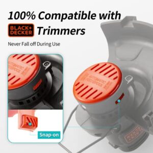 Trimmer Line Cap and Spring for BLACK+DECKER,Trimmer Replacement Spool Cap Covers Compatible for Black+Decker AFS Trimmer (RC100P),Black and Decker Weed Eater Parts,4 Pack ( 4 Spool Cap+4 Spring )