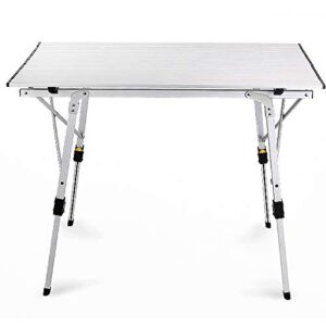 liruxun outdoor folding table and chair camping aluminum picnic table waterproof and durable folding table desk