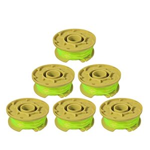 thten 0.080″ 11ft replacement trimmer spool compatible ryobi one plus ac80rl3 for ryobi 18v, 24v, and 40v cordless trimmers (6 pack)