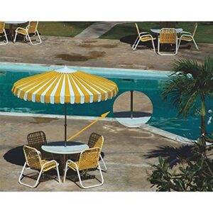 KECHIO 2 Inch Patio Table Umbrella Hole Ring and Cap Set, Standard Size Umbrella Thicker Hole Ring Plug and Cap Set (Translucent, 2 Set)