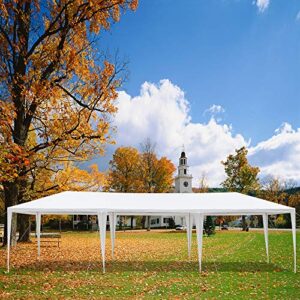 10'x30' Outdoor Party Wedding Tent Canopy Waterproof Camping Gazebo, White Outdoor Gazebo Canopy Wedding Party Tent 8 Removable Walls (US Shipping)