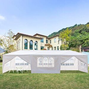 10'x30' Outdoor Party Wedding Tent Canopy Waterproof Camping Gazebo, White Outdoor Gazebo Canopy Wedding Party Tent 8 Removable Walls (US Shipping)