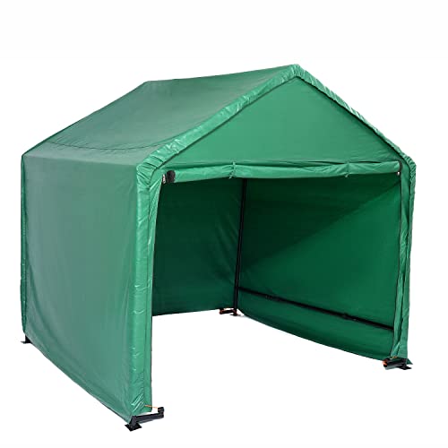 BRAVINDEW 6' x 6' x6 Outdoor Storage Shelter Steel Garden Storage Shed Durable Storage Tent Portable Space Saving Storage Shed for Backyard