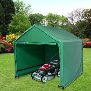 BRAVINDEW 6' x 6' x6 Outdoor Storage Shelter Steel Garden Storage Shed Durable Storage Tent Portable Space Saving Storage Shed for Backyard