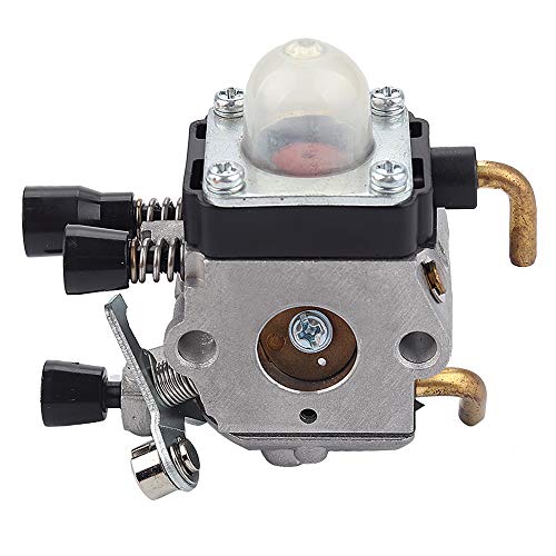 Butom FS45 HS45 Carburetor for STIHL FS55R FS38 FS46 FS55 KM55R HL45 FS45L FS45C FS46C FS55C FS55RC String Trimmer Weed Eater C1Q-S71 C1Q-S186 4140-120-0619 with Filter Cap Fuel Filter Kit