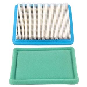 Butom 491588S 491588 Air Filter + 493537S 493537 Pre-cleaner for Briggs and Stratton engines w/Spark Plug