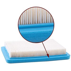 Butom 491588S 491588 Air Filter + 493537S 493537 Pre-cleaner for Briggs and Stratton engines w/Spark Plug