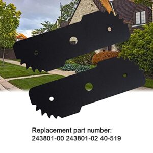 2 PK 243801-02 Edger Blade (7-3/4" x 2-3/4"), Compatible with Black & Decker LE750 & EH1000 ‎EB-007AL Lawn Edger Blade - Replacement 243801-00, 243797-00, 40-519, for Craftsman Model CMEED400, (2 PK)