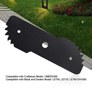 2 PK 243801-02 Edger Blade (7-3/4" x 2-3/4"), Compatible with Black & Decker LE750 & EH1000 ‎EB-007AL Lawn Edger Blade - Replacement 243801-00, 243797-00, 40-519, for Craftsman Model CMEED400, (2 PK)