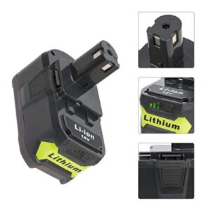 18V Battery and Charger Combo for Ryobi 18-Volt Cordless Tools Battery and P118B Charger, Cell9102 18V Battery Capacity Output 5.0Ah