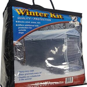 Lucky Dog Weatherguard Extra Large Shade Cloth/Winterization Kit with Grommets (57in. H x 34ft. L), Fits 10ft. X 10ft. Or 5ft. X 15ft. Outdoor Cages and Pens