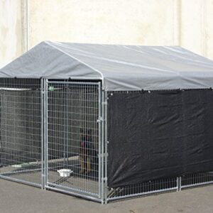 Lucky Dog Weatherguard Extra Large Shade Cloth/Winterization Kit with Grommets (57in. H x 34ft. L), Fits 10ft. X 10ft. Or 5ft. X 15ft. Outdoor Cages and Pens