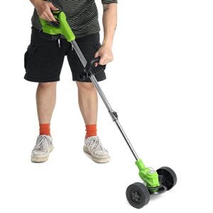 Cordless Grass Trimmer Weed Wacker: 24V Power Grass Trimmer Lawn Edger with 2.0Ah Li-Ion Battery, Adjustable Height Weed Eater Tool for Garden and Yard