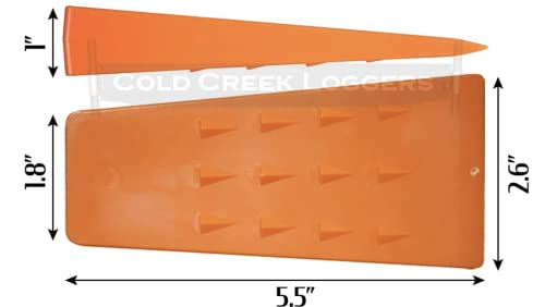 Cold Creek Loggers - Made in USA ! - 5.5 Inch Felling Wedge Chain Saw Logging Supplies Set of 4