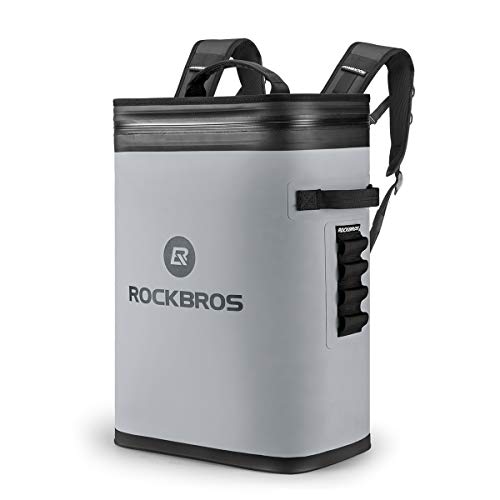 ROCKBROS Backpack Cooler Leak-Proof Soft Sided Cooler Waterproof Insulated Backpack Cooler Bag 36 Can Soft Cooler for Camping Fishing Party Outdoor Adventure Picnic