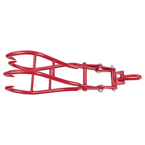 Felled Timber Claw Hook, 28in - Log Lifting Tongs Heavy Duty Grapple Timber Claw, Lumber Skidding Tongs Logging Grabber