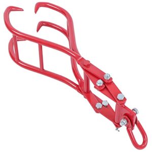 Felled Timber Claw Hook, 28in - Log Lifting Tongs Heavy Duty Grapple Timber Claw, Lumber Skidding Tongs Logging Grabber