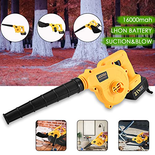 Ouneed Cordless Powered Leaf Blower Leaf Dust Blower High Velocity Leaf Blower Single Cylinder Leaf Blower