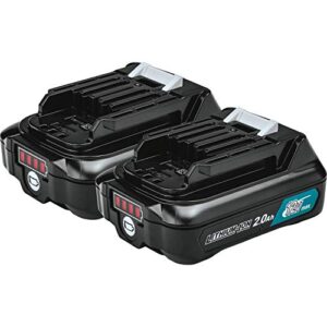 makita bl1021b-2 12v max cxt lithium-ion 2.0 amp battery (2 pack)