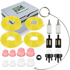 partszen ac04122 fuel line kit primer bulb fuel filter kit for small engine zama poulan craftman ryobi homelite husqvarna chainsaw weed eater trimmer blower