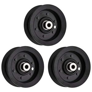 8ten flat idler pulley for exmark toro 50 54 inch deck quest e-series s-series timecutter 106-2175 3 pack