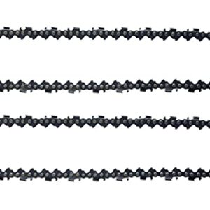 Opuladuo 2PC 10-inch Replacement Chain for Greenworks PS80L210, PS80L00, PS60L210, PS60L00 Pole Saw - 1/4" - .050" - 58 DL