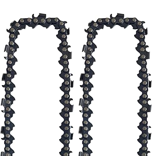 Opuladuo 2PC 10-inch Replacement Chain for Greenworks PS80L210, PS80L00, PS60L210, PS60L00 Pole Saw - 1/4" - .050" - 58 DL