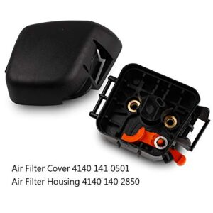 Huswell Air Filter & Cover Housing kit for Stihl FS38 FS45 FS46 FS55 FC55 FC55DZ FC55Z HL45 HL45Z HL45DZ KM55 KM55C KM55R MM55 MM55Z MM55C String Trimmer Weed Eater