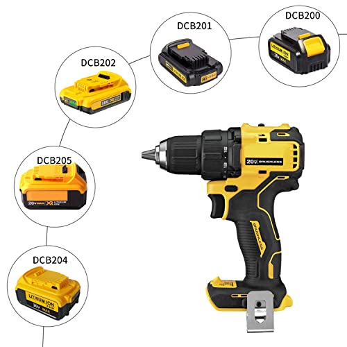 awokee Battery Adapter DM18D with USB,Compatible with Dewalt 18V Tools.Convert for DeWalt 20V & for Milwaukee M18 Lithium Battery to NiCad & NiMh Battery Tools