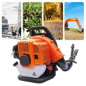 Commercial Backpack Leaf Blower Machine Gas Powered Snow Blower 2 Strokes Engine Lightweight for Yard Road Cleaning Garden Lawn Care Tools (42.7CC)