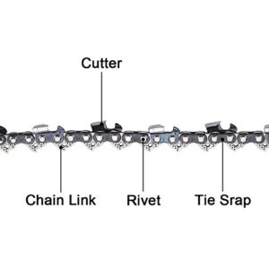 Hayskill Chainsaw Chain 18-inch .325 Pitch.063 Gauge, 68DL for Sthil MS250 MS251 021 025 MS230 Parts L68 Replacement Chain Saw Cutting Chain 3 Pack