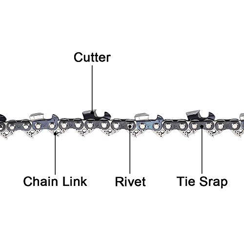 Hayskill Chainsaw Chain 18-inch .325 Pitch.063 Gauge, 68DL for Sthil MS250 MS251 021 025 MS230 Parts L68 Replacement Chain Saw Cutting Chain 3 Pack