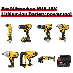 Ecarke Upgraded MIL18DL Battery Adapter for Milwaukee M18 18v Lithium Battery to DeWalt 18/20v Lithium Tool Battery Adapter