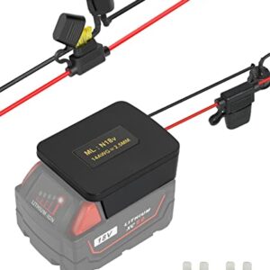 Power Wheels Battery Adapter Compatible with Milwaukee M-18 Battery 1pack, Great Power Convertor for Robotics, RC Toys and Work Lights